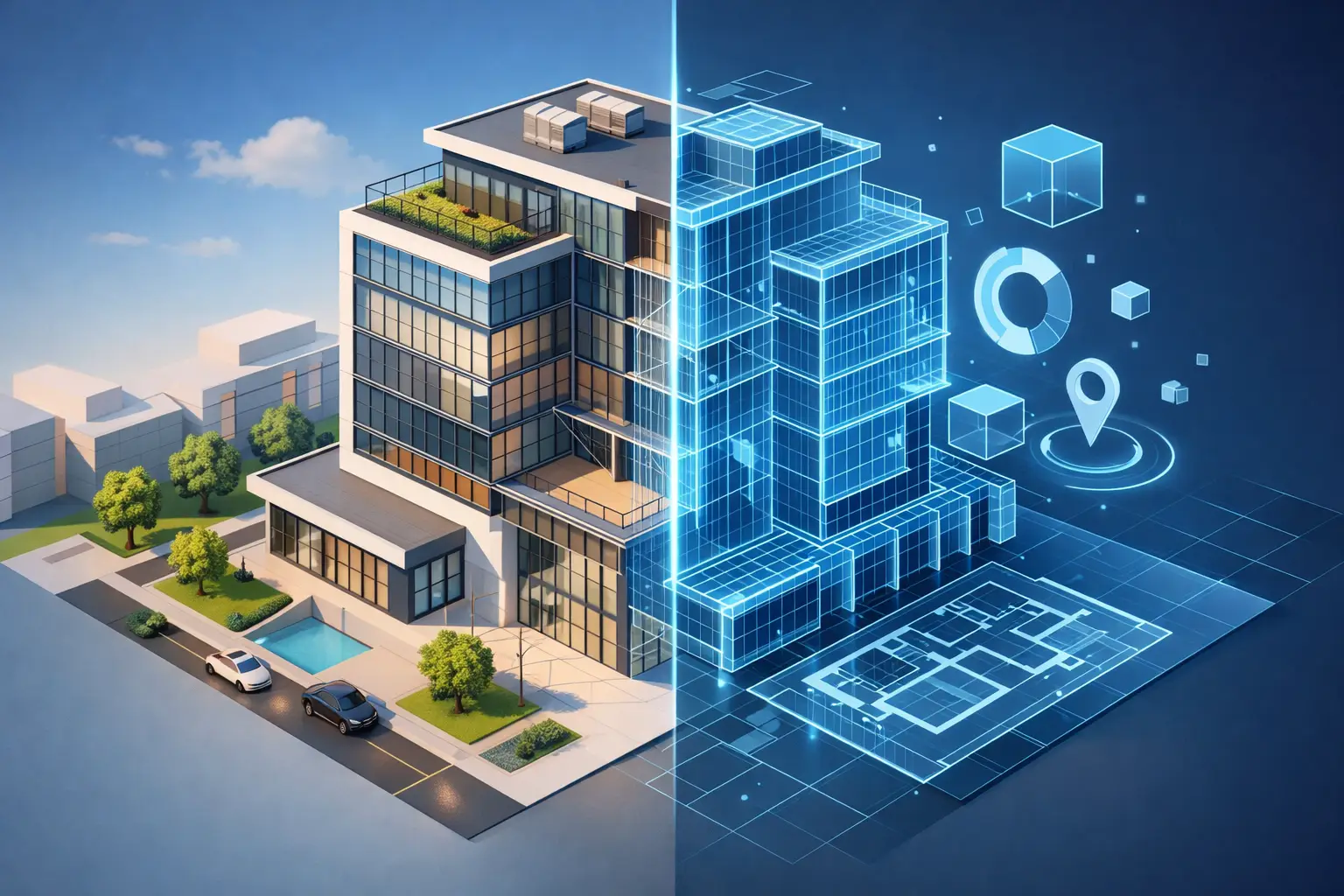 Architectural Digital Twin Example Explained - BIMeta